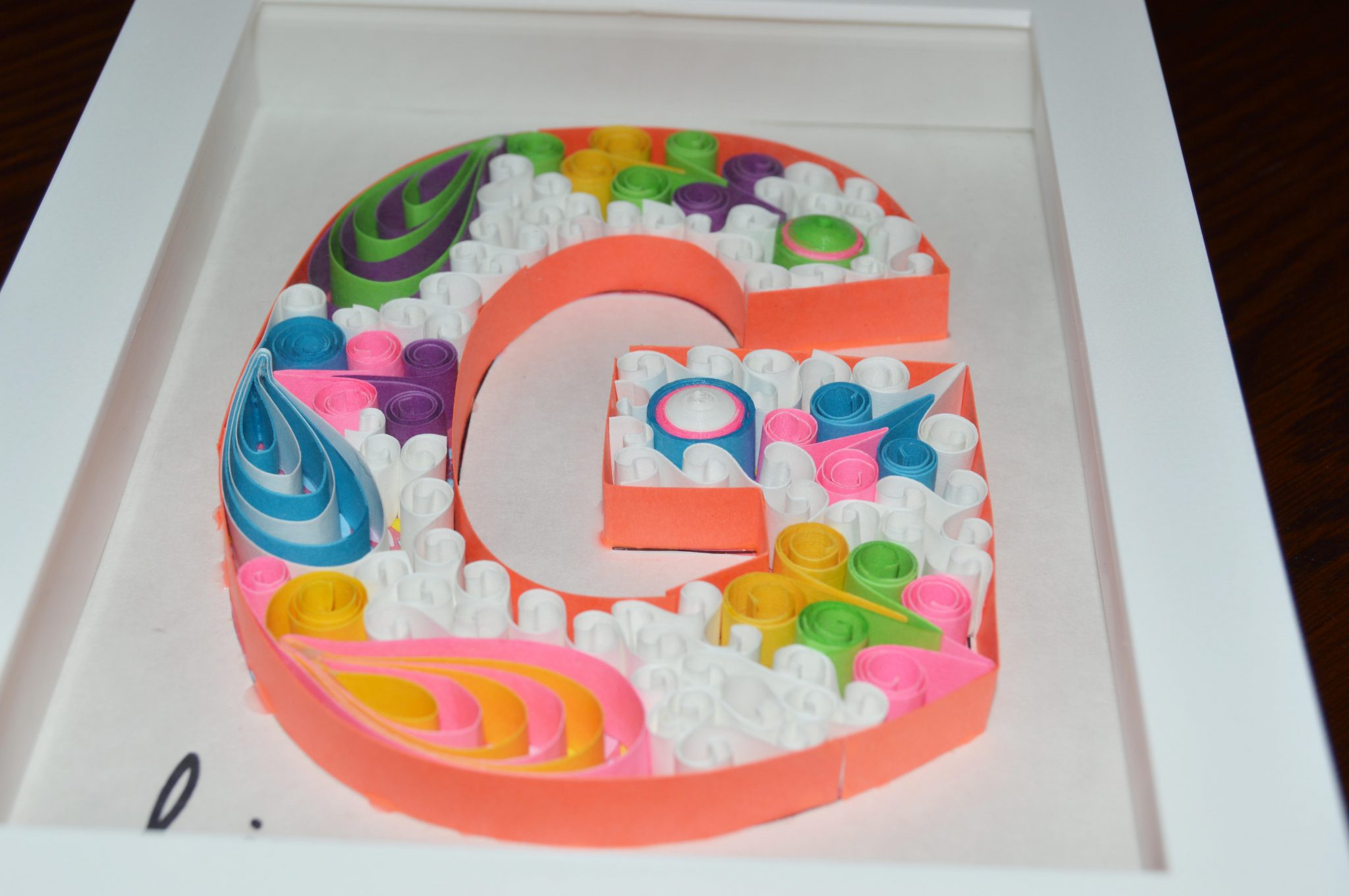 Letter G (8×6), Paper Letter, Birthday, Wedding, Work Anniversary ...